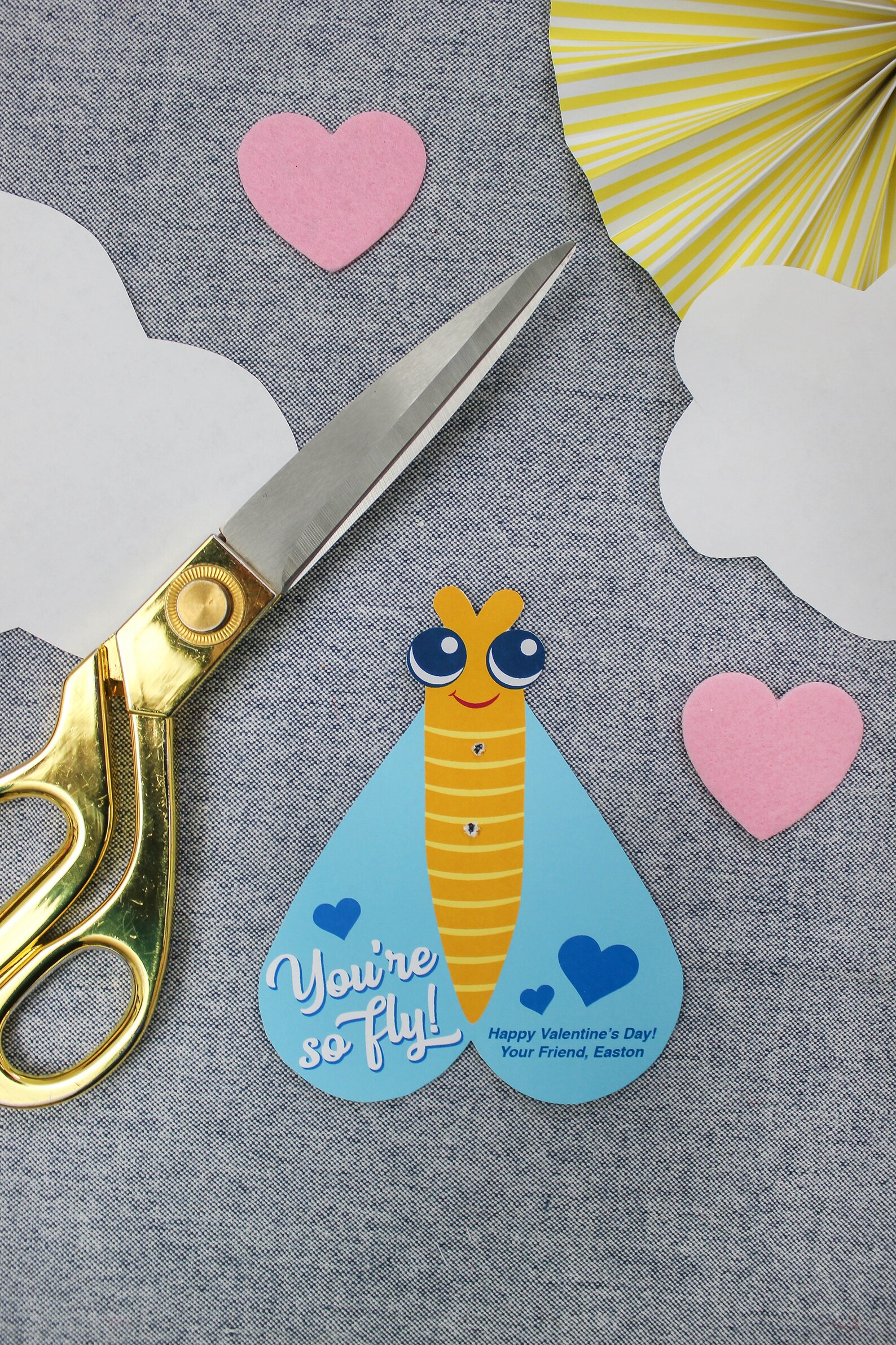 Bugs Kids Valentine You're so Fly Kids Valentine | Etsy