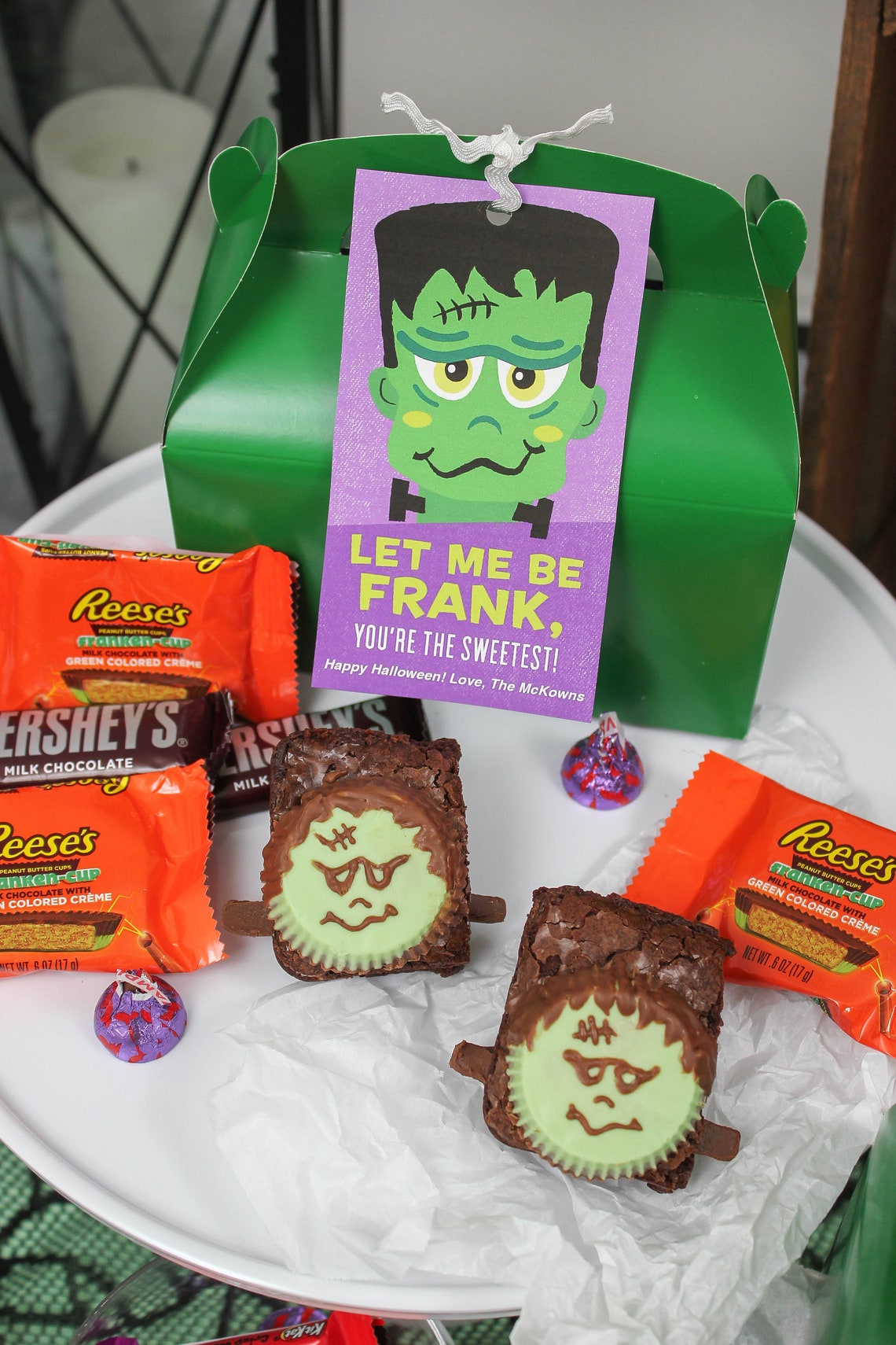 Let Me Be Frank - Frankenstein Halloween Printable Gift Tag - Halloween ...