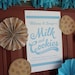 Milk and Cookies Party Welcome Sign Printable, Cookie Party, Cookies ...