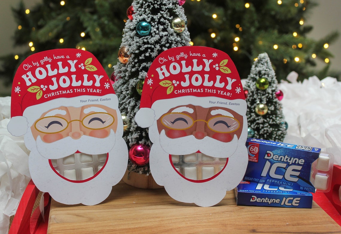 Chewing Gum Santa Printable, Holiday Printable, Classroom Holiday Gift ...