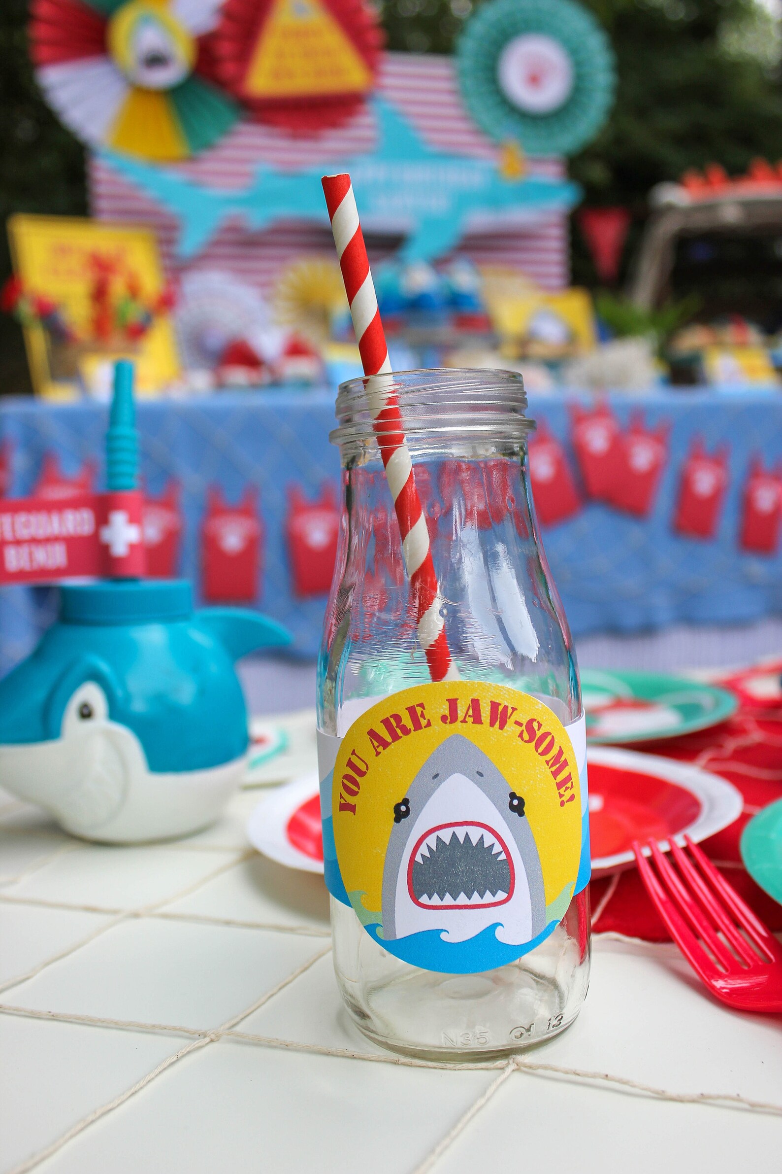Shark Party Printables —full Party Pack— Signs, Food Signs, Thank You ...