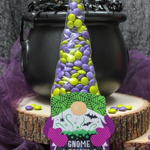 Halloween Gnome Printable, Gnome Treat Bag, Halloween Printable ...