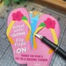 Flip Flop Teacher Gift Printable, Nail Polish Gift, Nail Salon Gift ...
