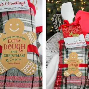 Extra Dough Christmas Gift Tag Printable to Be Paired With a Gift Card ...