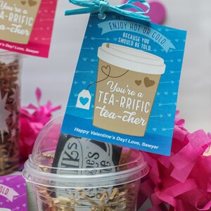 You're a Tea-riffic Teacher Valentine Printable, Teacher Valentine ...