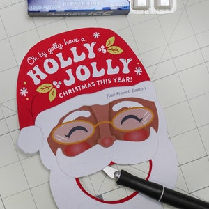 Chewing Gum Santa Printable, Holiday Printable, Classroom Holiday Gift ...