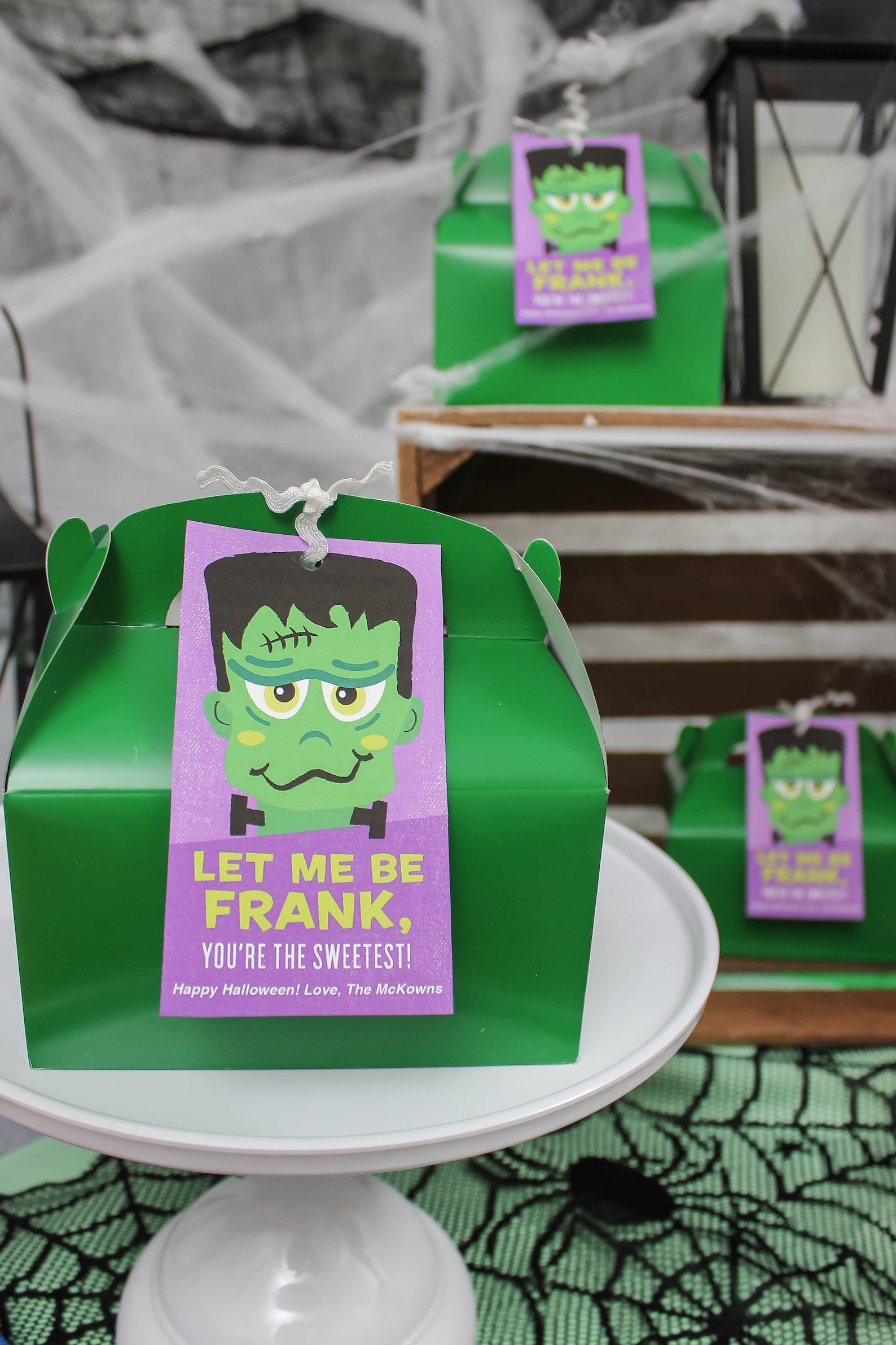 Let Me Be Frank Frankenstein Halloween Printable Gift Tag - Etsy