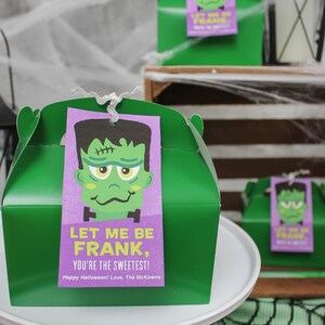 Let Me Be Frank - Frankenstein Halloween Printable Gift Tag - Halloween ...