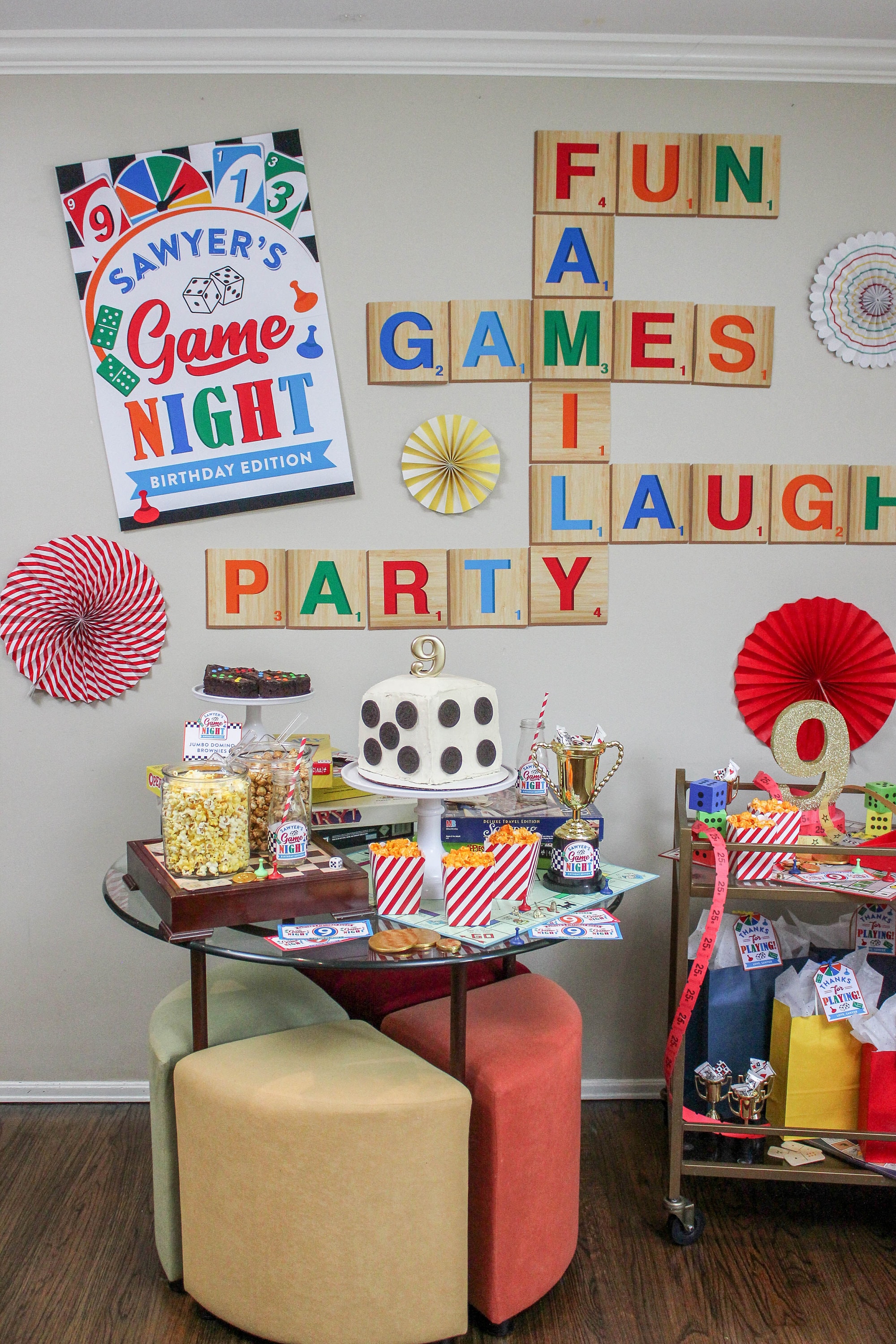 Game Night Party - Printable Poster, Birthday Party Decorations, Family ...