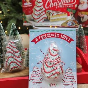 Christmas Tree Cake Printable, Christmas Tree Cake Tag, Christmas Gift ...