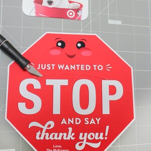 Stop Sign Crossing Guard Gift Card Holder Printable, Staff Appreciation ...
