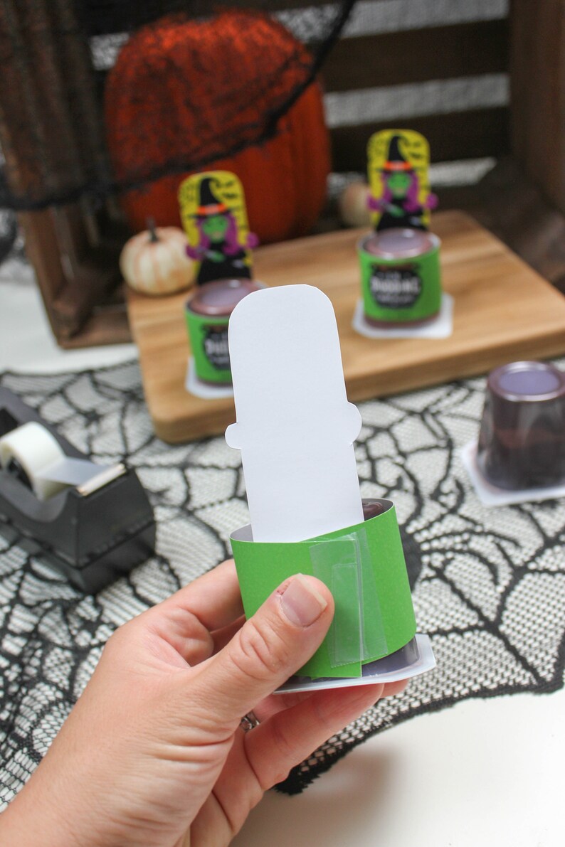 Witch Pudding Cup Halloween Treat Printables Classroom - Etsy