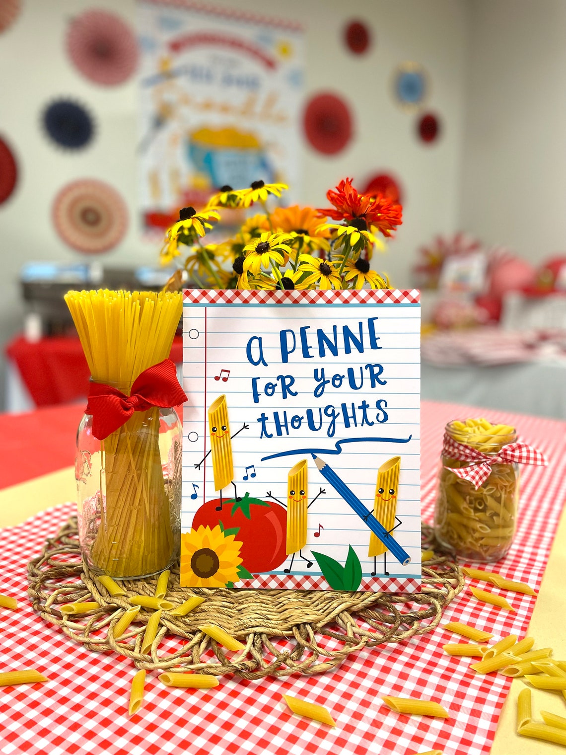 Back to School Party Printables, Pasta Party, Spaghetti Dinner, Use ...