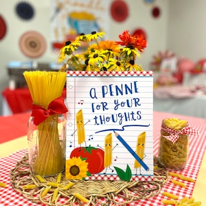 Back to School Party Printables, Pasta Party, Spaghetti Dinner, Use ...