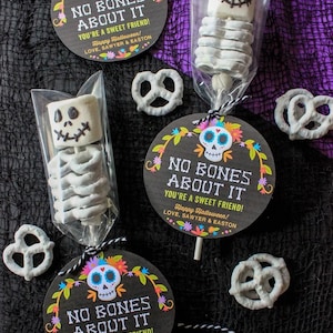 No Bones About It You're a Sweet Friend Halloween Gift Tag, Halloween ...