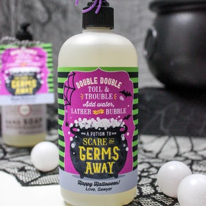 Scare the Germs Away Halloween Soap Printable, Halloween Gift Tags ...