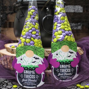 Halloween Gnome Printable, Gnome Treat Bag, Halloween Printable ...