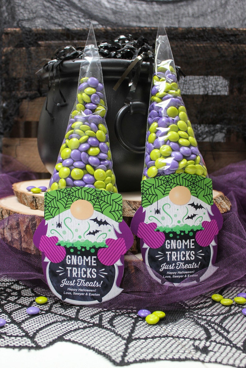 Halloween Gnome Printable, Gnome Treat Bag, Halloween Printable ...