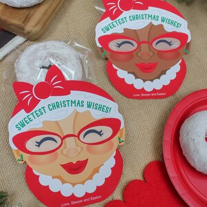 Mrs. Claus Christmas Printable, Mrs. Claus Treat Bag Tag, Christmas ...