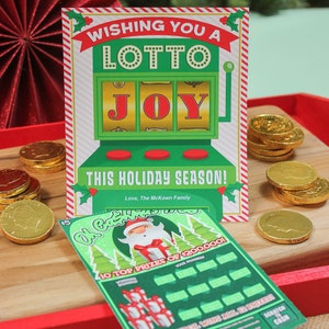 Lottery Ticket Holiday Gift Printable, Lottery Ticket Christmas Gift ...