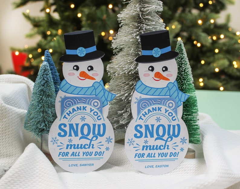 Snowman Gift Card Printable, Winter Gift, Teacher Gift, Staff Gift ...