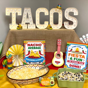 Teacher Appreciation Taco Fiesta Printable Pack, Taco Teacher Gift ...