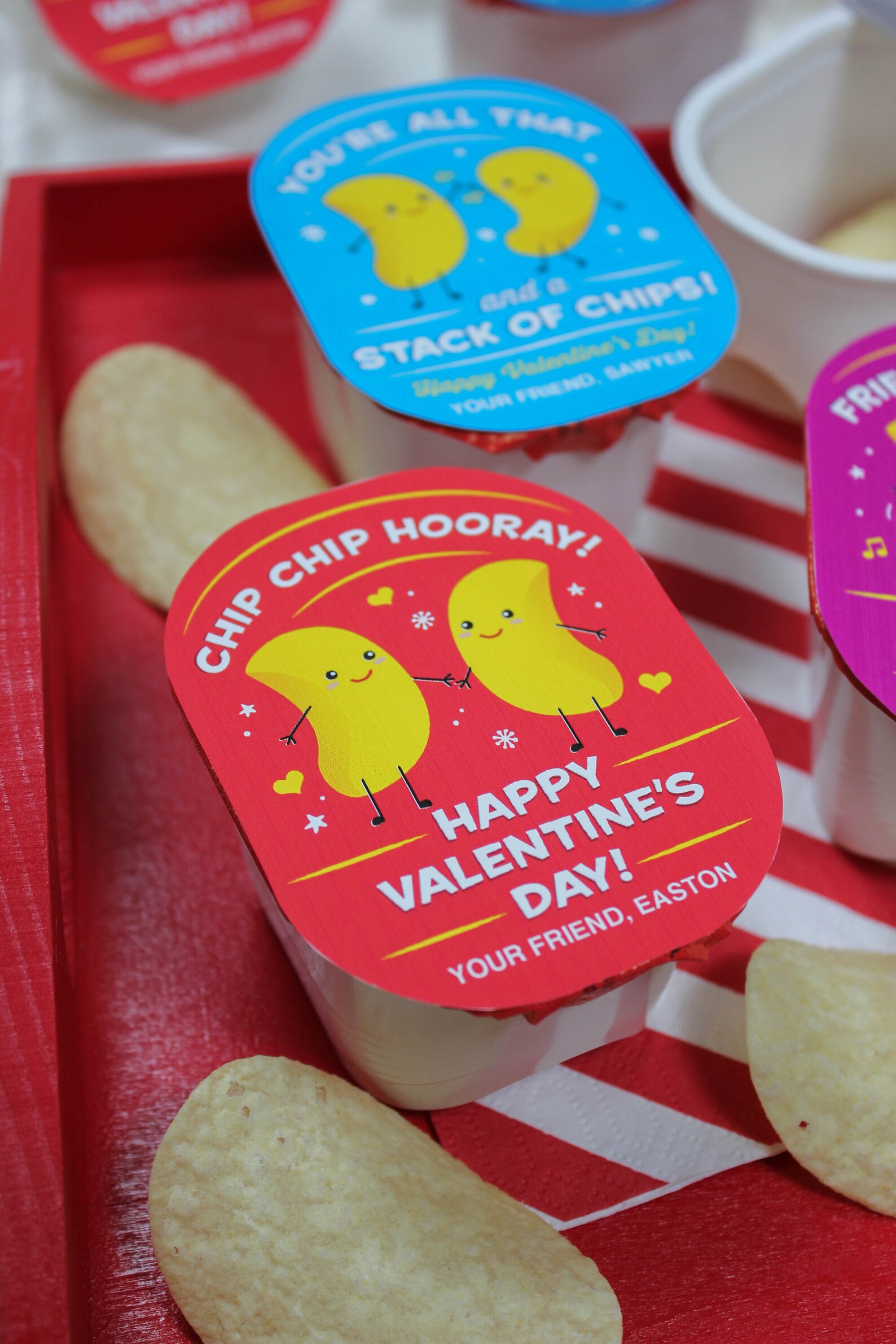 Chips Kids Valentines Printable for Pringles Snack Size - Etsy