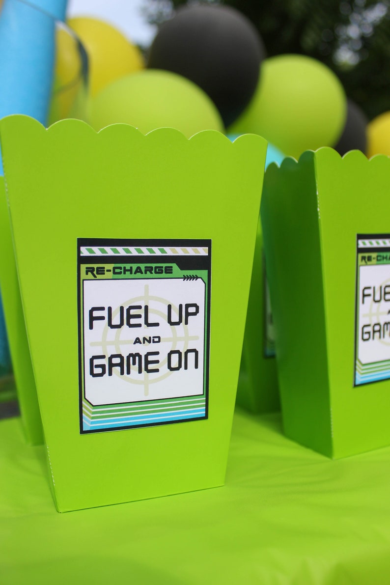 Laser Tag Party Decor Printables Laser Tag Birthday Party - Etsy