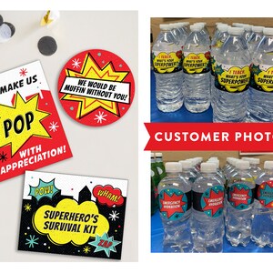 Teacher Appreciation Superhero Printable Pack, Superhero Teacher Gift ...