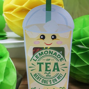 Lemonade Thank You Gift Printable, Teacher Gift, Teacher Appreciation ...