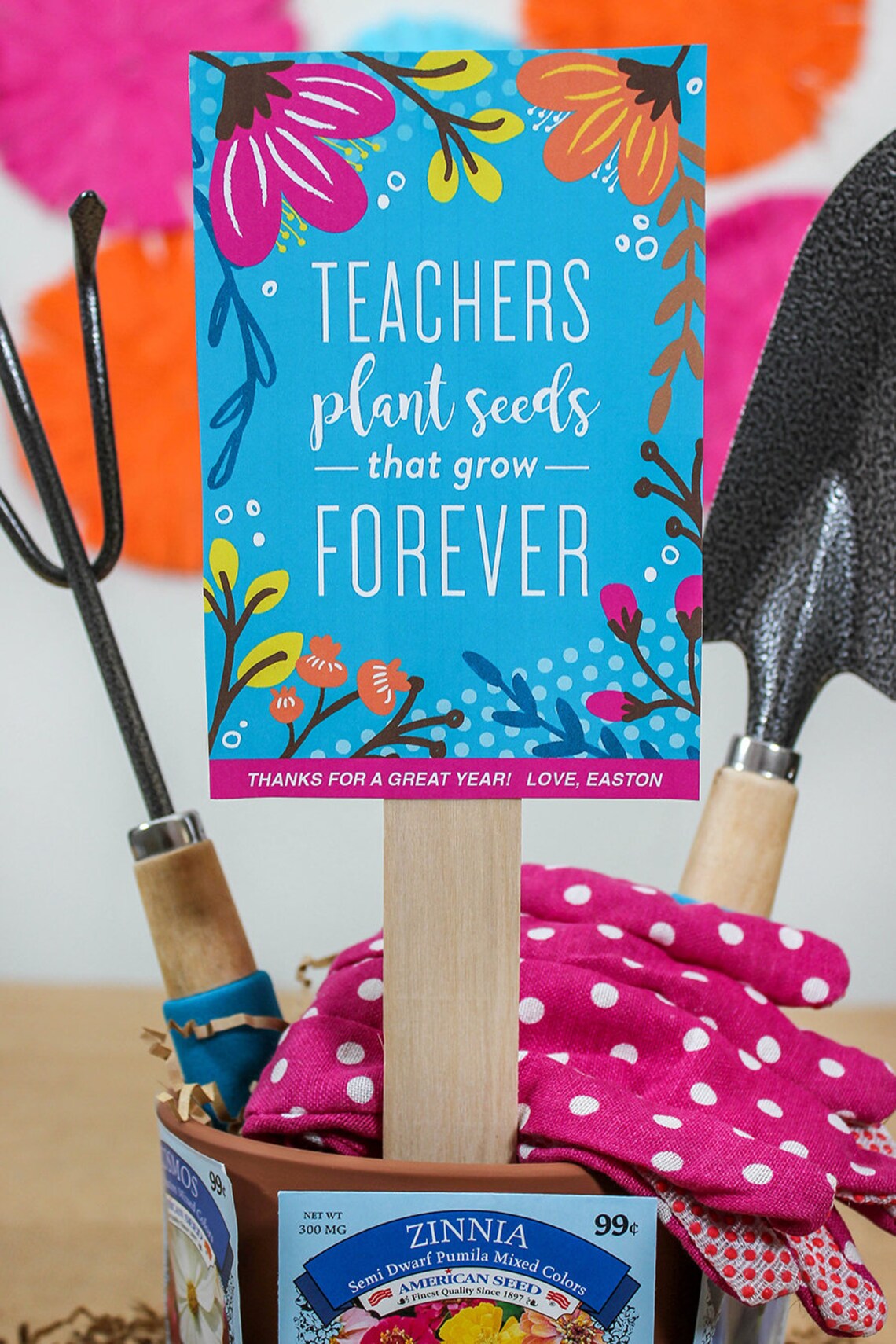Teachers Plant Seeds That Grow Forever Gift Tag Teacher - Etsy