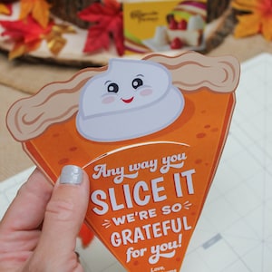 Pumpkin Pie Gift Card Holder Printable, Thanksgiving Gift Card Holder ...