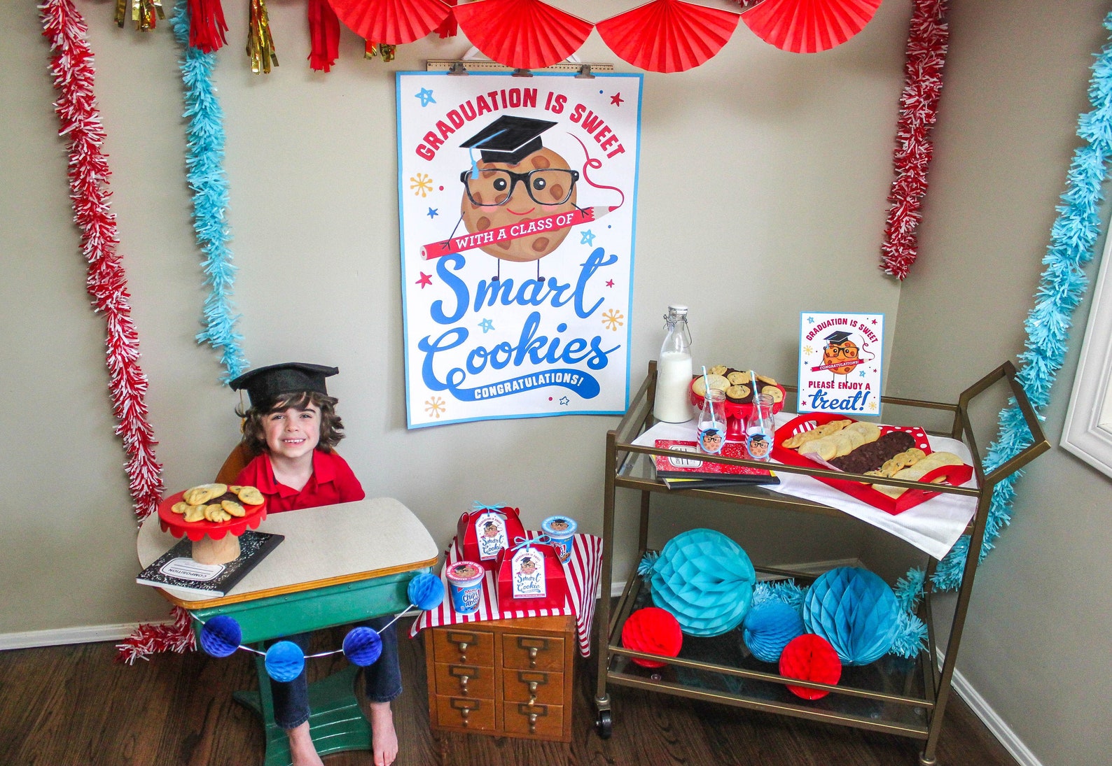 Smart Cookie Graduation Party Printables, INSTANT DOWNLOAD, Graduation ...
