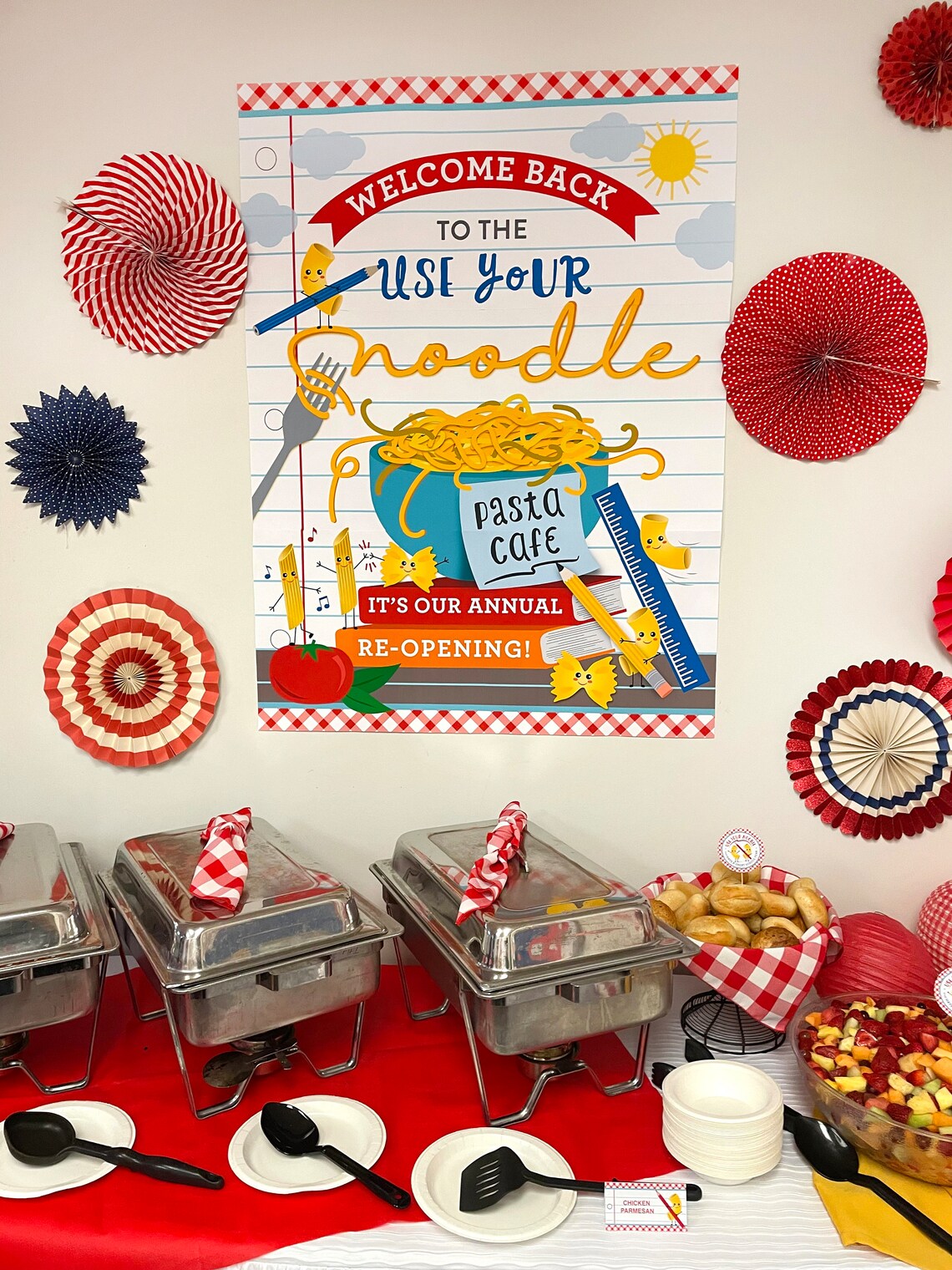 Back to School Party Printables, Pasta Party, Spaghetti Dinner, Use ...