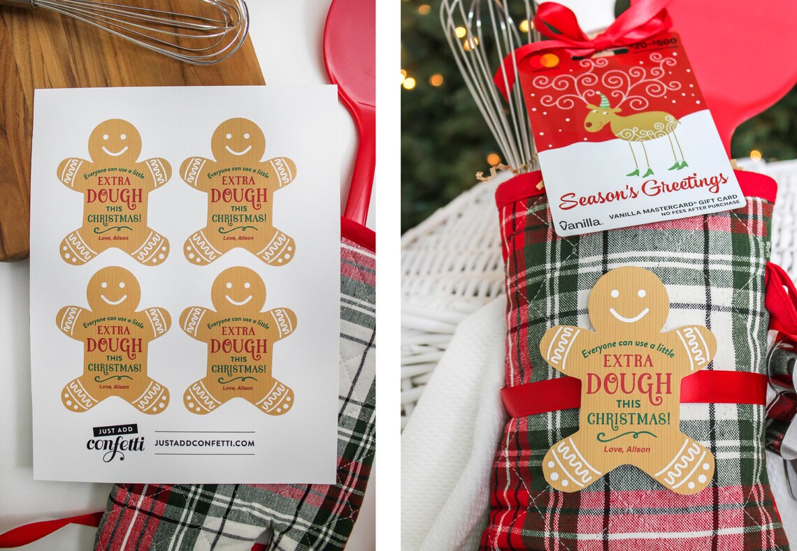 Extra Dough Christmas Gift Tag Printable to Be Paired With a - Etsy