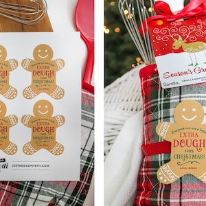 Extra Dough Christmas Gift Tag Printable to Be Paired With a Gift Card ...