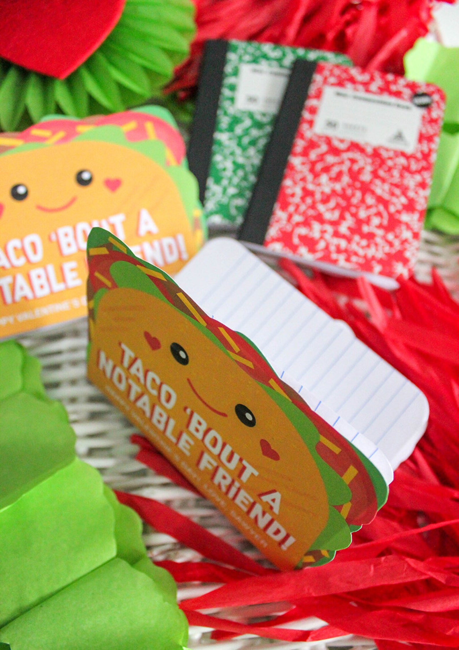 Taco Notebook Kids Valentine Printables Taco Notebook - Etsy