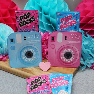 Instant Camera Valentines, Valentine Printable, Camera Valentine, Kids ...