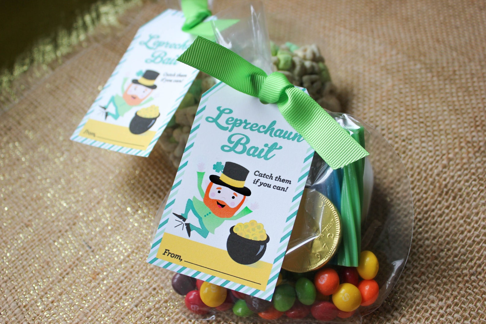 Leprechaun Bait Tags - Printable - Treat Bag Tags, Gift Tags, St ...