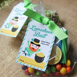 Leprechaun Bait Tags - Printable - Treat Bag Tags, Gift Tags, St ...