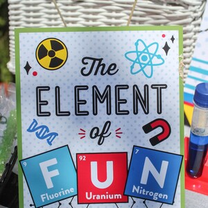 Science Birthday Party Decor Printable Pack, Mad Scientist Party, Kids ...