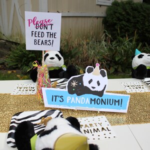 Party Animal Zoo Party - Food Signs, Bottle Labels, Table Signs ...