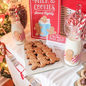 Mrs. Claus' Bake Shop Cookie Exchange Decor Printables, Christmas Party ...