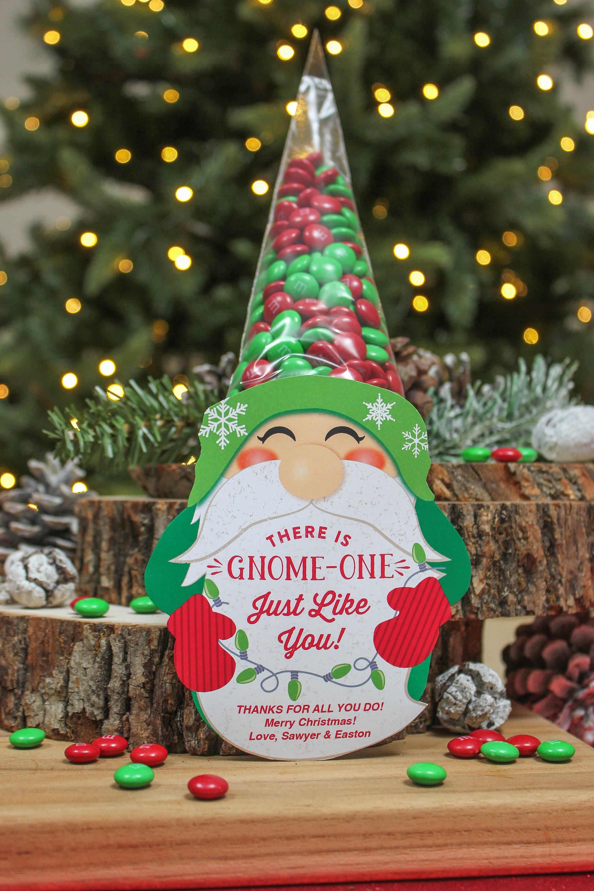 Christmas Gnome Printable, Gnome Treat Bag, Christmas Printable ...