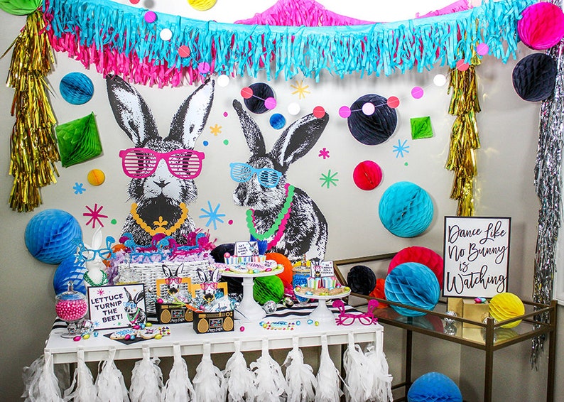 Hip Hop Hooray Easter Party Printables, Hip Hop Bunny, Easter, Boombox ...