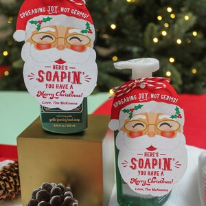 Soapin You Have a Merry Christmas Gift Tag Printable, Holiday Hand Soap ...