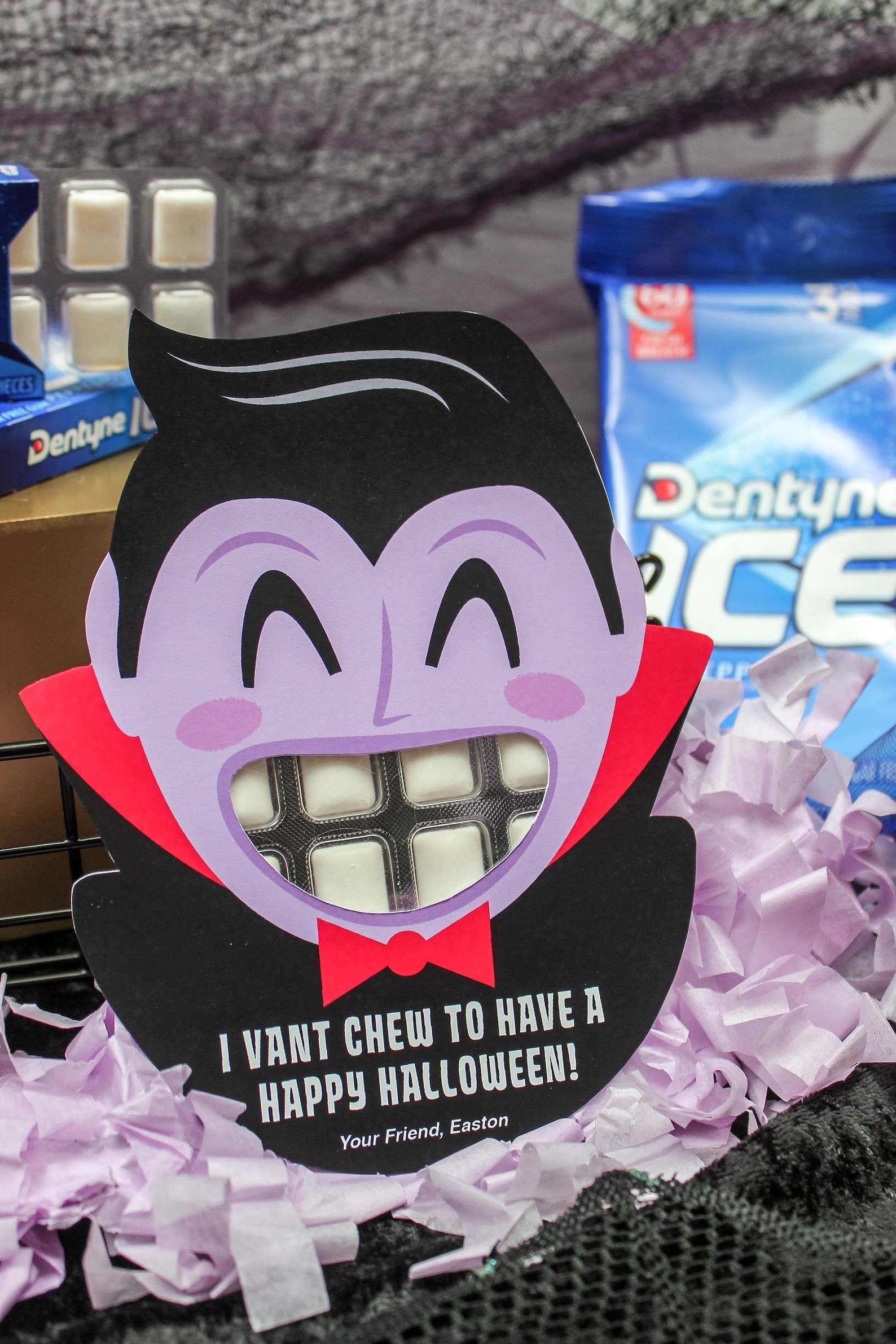 Chewing Gum Vampire Printable, Halloween Printable, Classroom Halloween ...