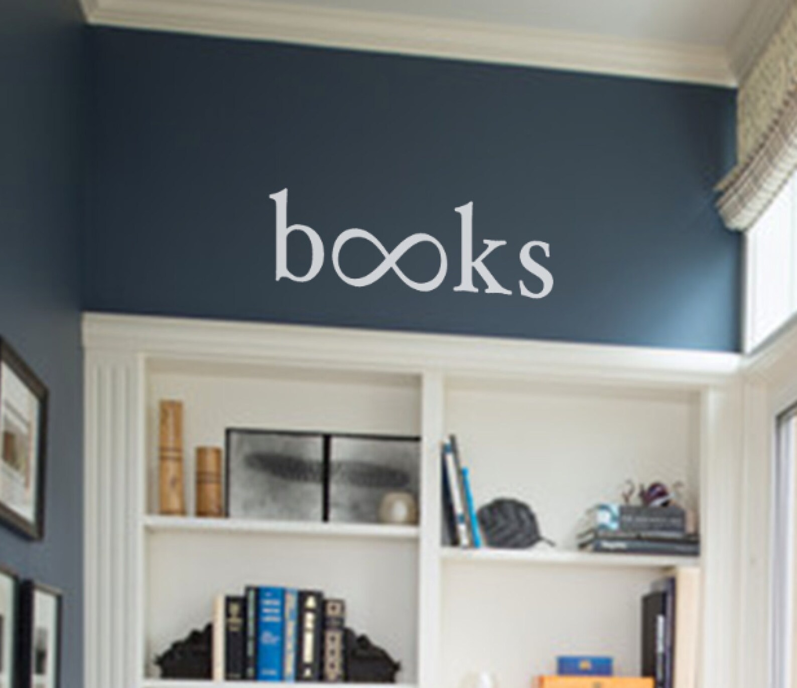 Books With Infinity Sign for O's Vinyl Decal Sticker - Etsy