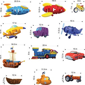 PBS Kids Wordworld Transportation Set Wall Decal Stickers - Includes ...