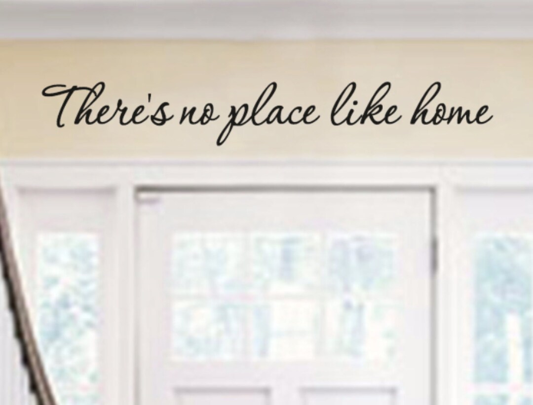 There is No Place Like Home Vinyl Wall Quote Decal Perfect for the ...
